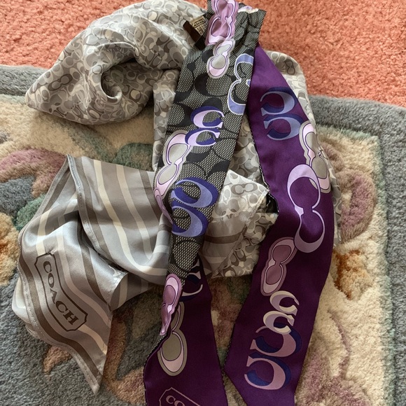 Coach | Accessories | Coach Silk Purse Scarves | Poshmark
